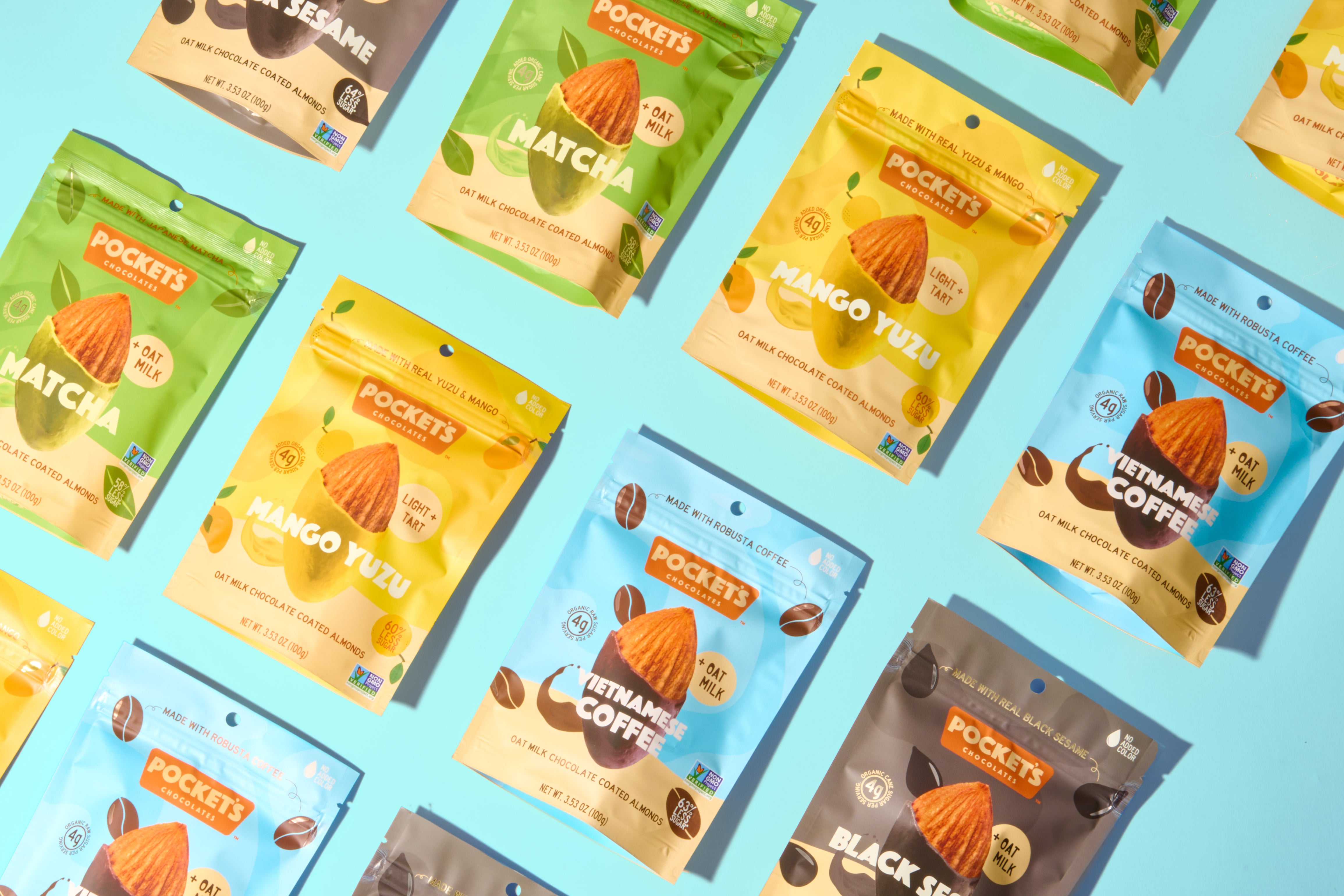 Oat Milk Chocolate Almonds – Pocket's Chocolates